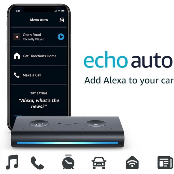 Echo | Car Audio, Video & GPS | Echo Auto St Gen Handsfree Alexa In ...
